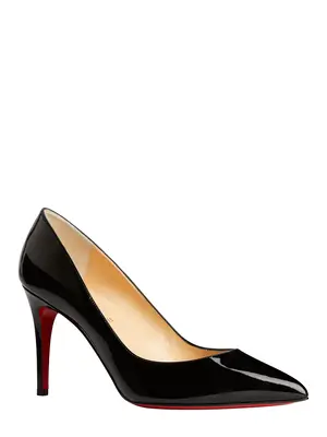 CHRISTIAN LOUBOUTIN Pigalle 85 Patent Pumps - Black