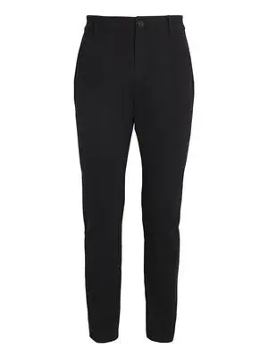 Paige Slim-fit Stretch Trousers - Black