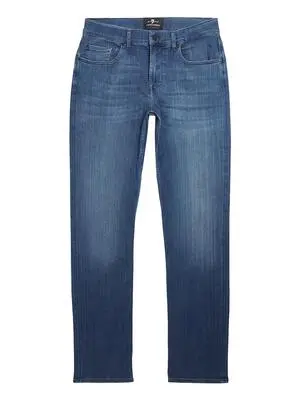 7 For All Mankind Standard Straight Jeans - Blue