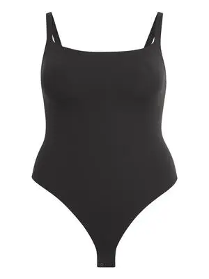 SKIMS Fits Everybody Square-neck Bodysuit - Black