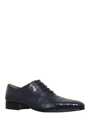 STEMAR Crocodile Leather Oxford Shoes