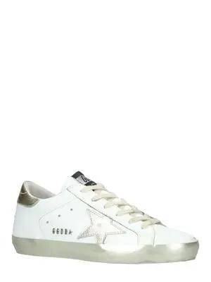 GOLDEN GOOSE Superstar Metallic Sneakers - White