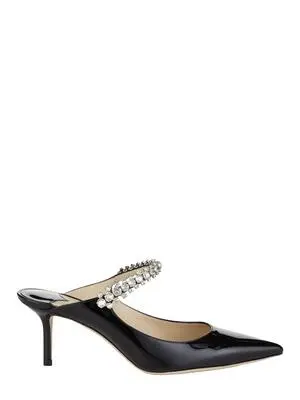 JIMMY CHOO Bing 65 Leather Mules - Black