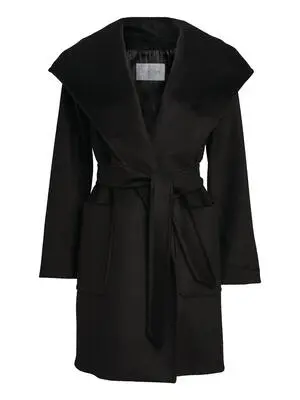 Max Mara Rialto Hooded Coat - Black