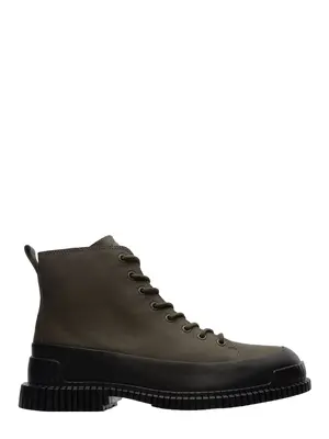Camper Men Pix Leather Lace Up Boot - Multicolor Multicolor