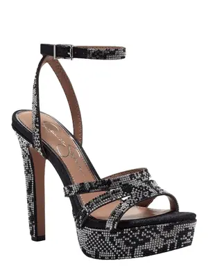 Jessica Simpson Jessica Simpson Balina Platform Sandal Black Multi