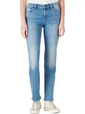 Lucky Brand Sweet Mid-rise Straight-leg Jeans - Glass Mount