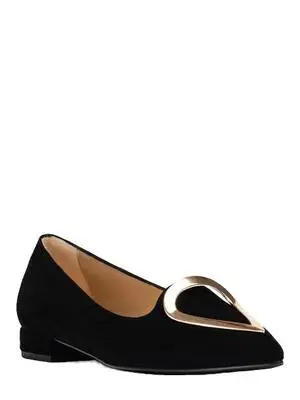JON JOSEF Reina Flat - Black Suede
