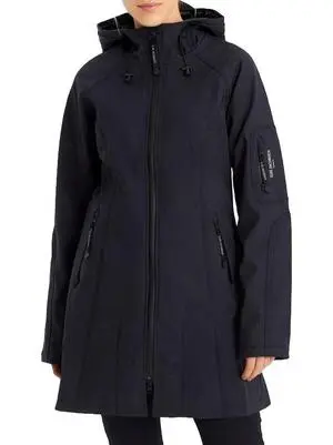 ILSE JACOBSEN Regular Fit Hooded Raincoat - Dark Indigo