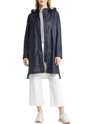 ILSE JACOBSEN Ilse Jacobsen Hooded Raincoat Dark Indigo