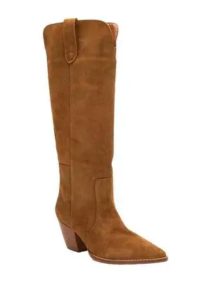 Matisse Stella Western Boot - Fawn Suede