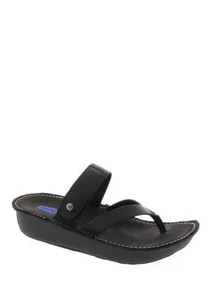 WOLKY Tahiti Platform Sandal - Black