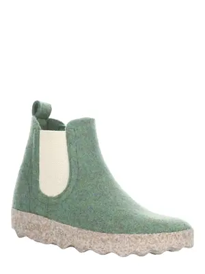 Fly London Asportuguesas By Fly London Caia Chelsea Boots 016 Moss Green Tweed/ Felt
