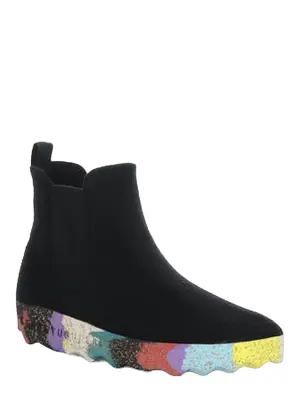 Fly London Asportuguesas By Fly London Caia Chelsea Boots Black/ Multi Tweed/ Felt