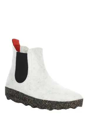 Fly London Asportuguesas By Fly London Caia Chelsea Boots Off White Tweed/ Felt