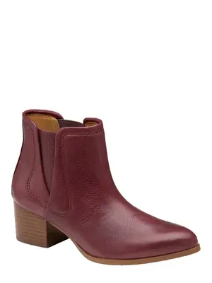 Johnston & Murphy Johnston & Murphy Trista Chelsea Boot Wine Calfskin