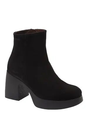 WONDERS Wonders Lightweight Suede Platform Boots Negro