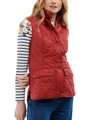 Barbour Barbour Otterburn Vest Dk Red