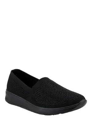 SPRING STEP SHOES Flexus By Spring Step Century Slip-On Sneaker Black Fabric