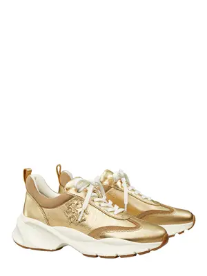 Tory Burch Tory Burch Good Luck Sneaker Gold / Alce