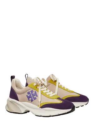 Tory Burch Tory Burch Good Luck Sneaker New Cream / Purple / Purple