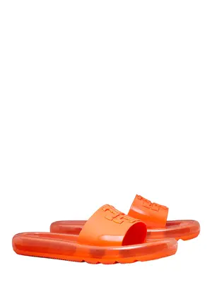 Tory Burch Tory Burch Bubble Jelly Slides Orange Nectar/orange Nectar