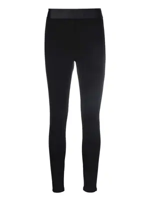 Dkny Logo-waistband Leggings - Black