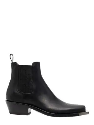 BUTTERO® Square Toe Chelsea Boots - Black