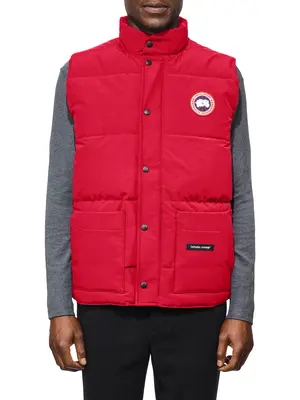 Canada Goose Freestyle Regular Fit Down Vest Red