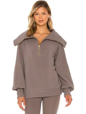 Varley Vine Pullover Taupe Marl
