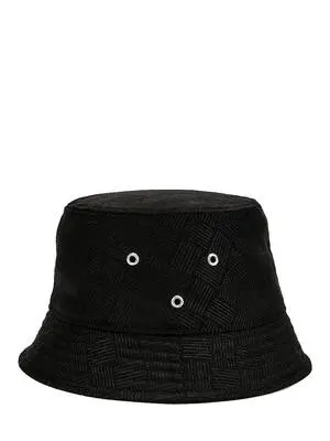 Bottega Veneta Intreccio Jacquard Nylon Bucket Hat - Black