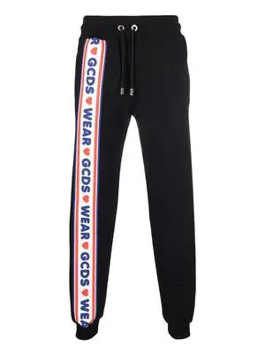 Gcds Side Logo Stripe Track Pants - Black