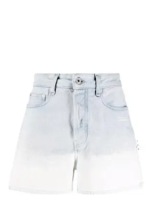 OFF-WHITE Gradient-effect Denim Shorts