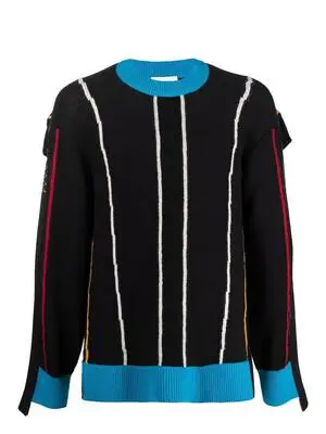 AMBUSH Fold-detail Knitted Jumper - Black