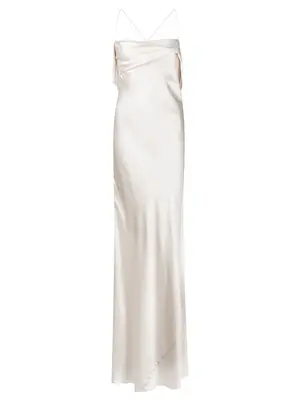 Michelle Mason Silk Gown - White