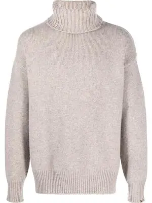 Extreme Cashmere Roll-neck Cashmere Jumper - Neutrals