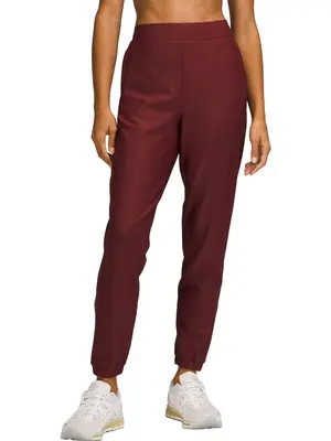 Lululemon Adapted State High-Rise Fleece Jogger Red