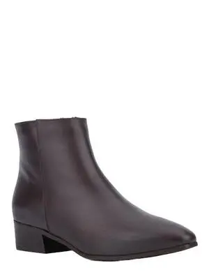 Aquatalia Waterproof Block Heel Bootie - Dark Brown