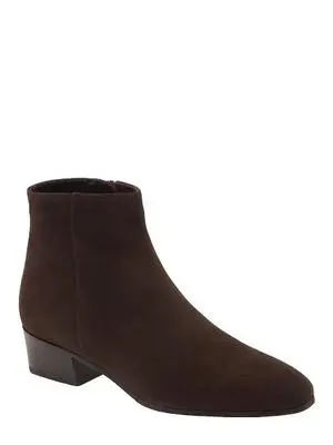 Aquatalia Aquatalia Waterproof Block Heel Bootie Espresso Suede