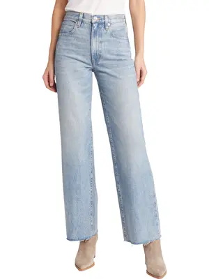 SLVRLAKE SLVRLAKE Grace High-Waist Wide-Leg Jeans Heartache