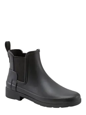 Hunter Refined Waterproof Chelsea Boot - Black