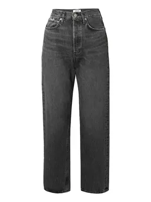 AGOLDE AGOLDE '90s Pinch Waist High-Rise Straight-Leg Organic Jeans Gray