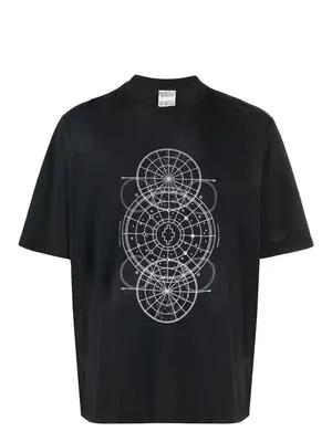 COUNTY OF MILAN Astral-print T-shirt - Black