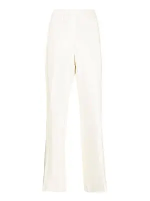 GOODIOUS Split-cuff Straight-leg Trousers - White