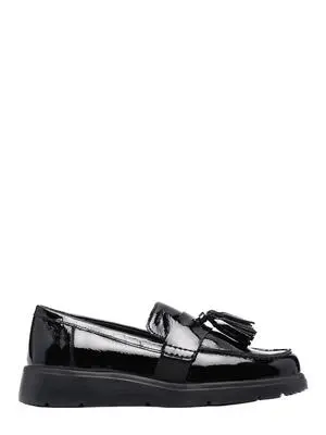 Geox Tassel Patent-leather Loafers - Black