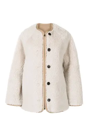 Goen.j Faux-shearling Jacket - Neutrals