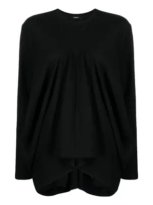 GOEN.J Goen.J Structured Draped Jersey Top