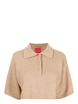 CASHMERE IN LOVE Cashmere In Love Cropped Knitted Shirt
