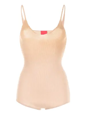 Cashmere In Love Joni Fine-knit Bodysuit - Brown
