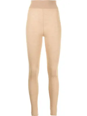 Cashmere In Love Tonya Cashmere-knit Leggings - Brown